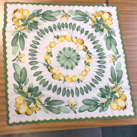 Talbots | Accessories | Vintage Lemon Scarf | Poshmark